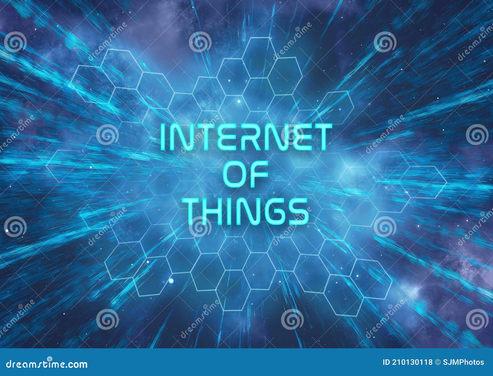 A Futuristic `Internet of Things` Typographical Illustration that ...