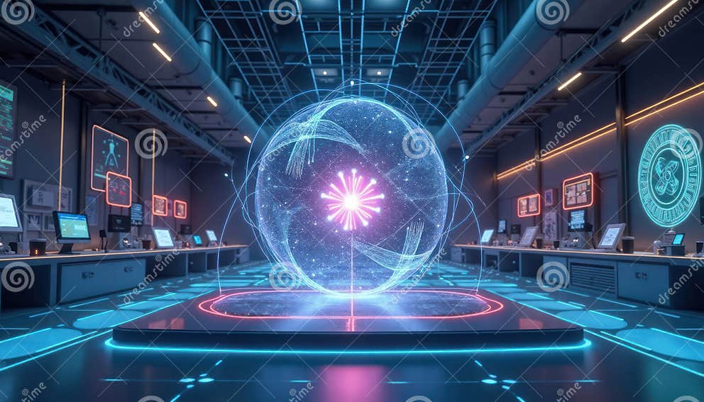 Futuristic Lab Shows Digital Models of Quantum Entanglement, Particle ...