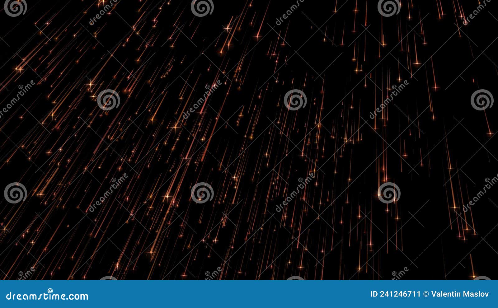 Futuristic Landscape of Flying Burning Red Particles of an Exploding ...