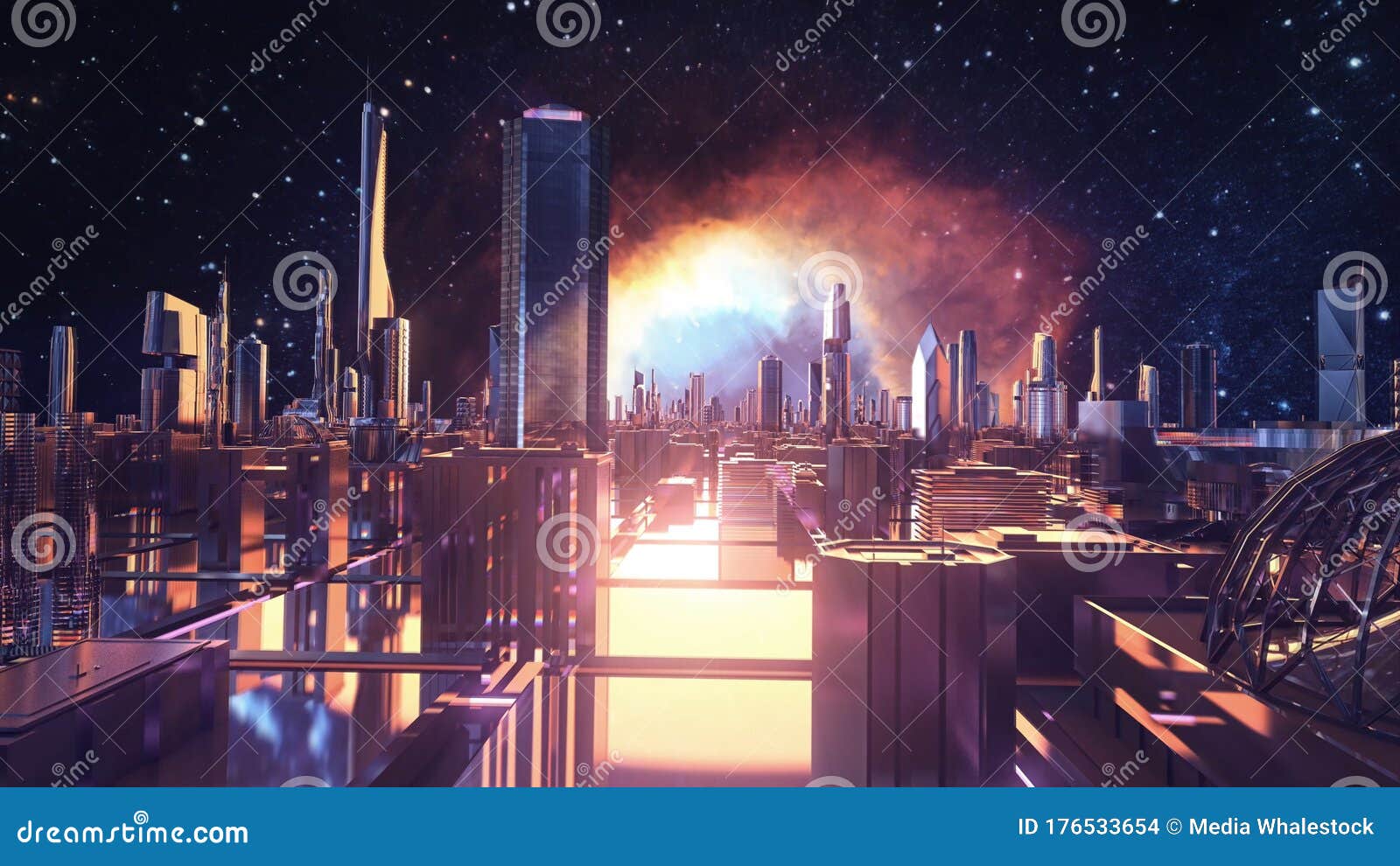 Exploding City Stock Illustration | CartoonDealer.com #9905680