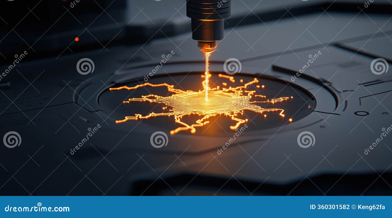 Futuristic Sci Fi Laser Neon Shapes Glowing Light Vibrant Purple Blue ...