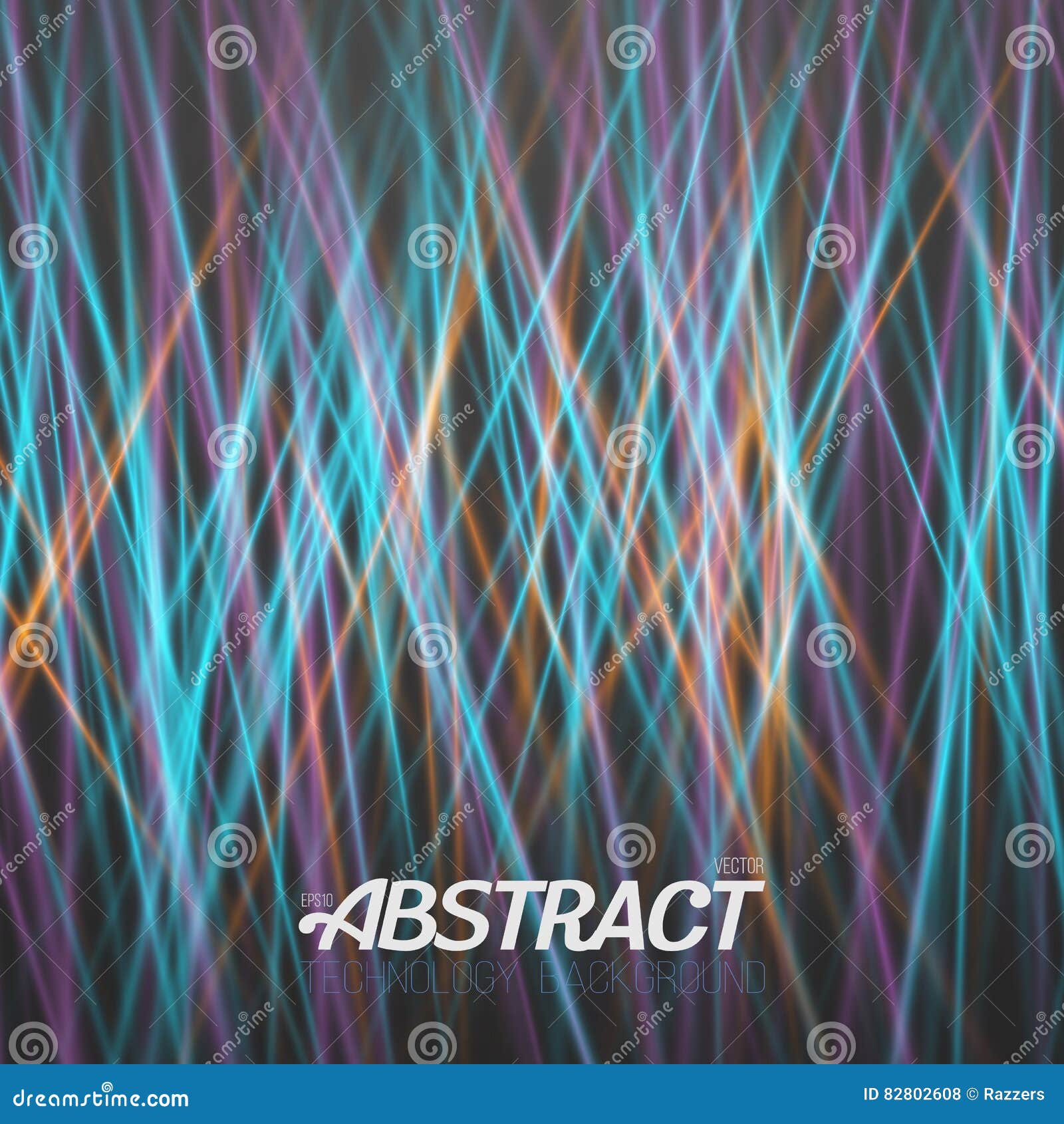 Futuristic Laser Light Painting Background Stock Vector - Illustration ...