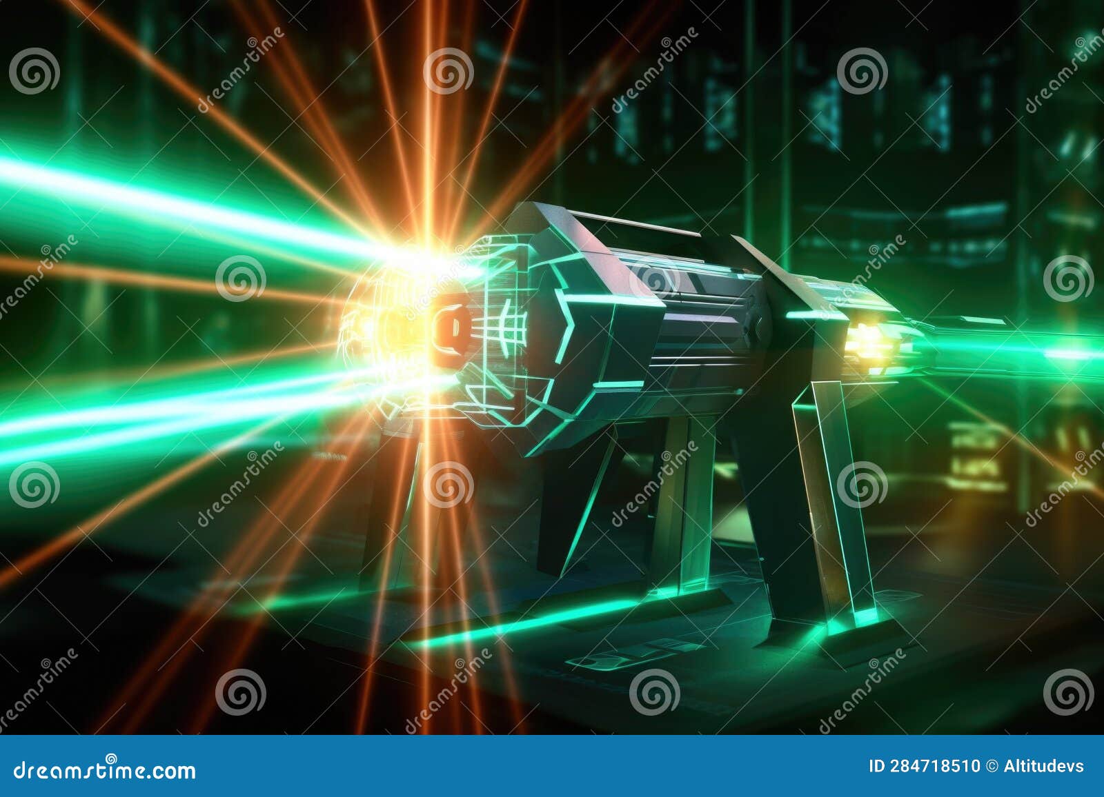 Futuristic Laser Propulsion System in Action Stock Photo - Image of ...
