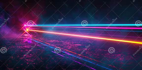 Futuristic Laser Wallpaper. High-tech Technology Concept Stock ...