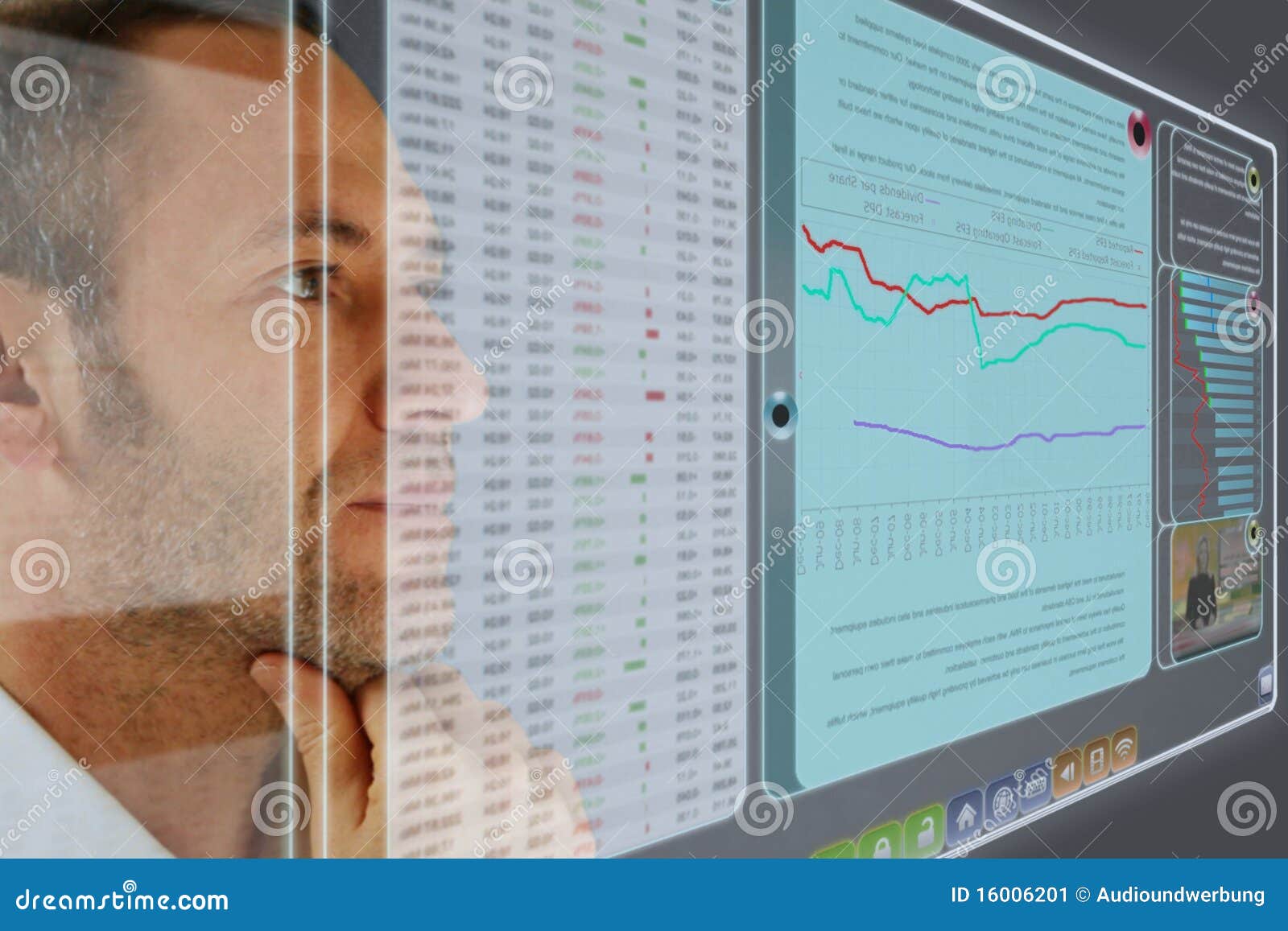 Futuristic LCD Panel stock image. Image of built, human - 16006201