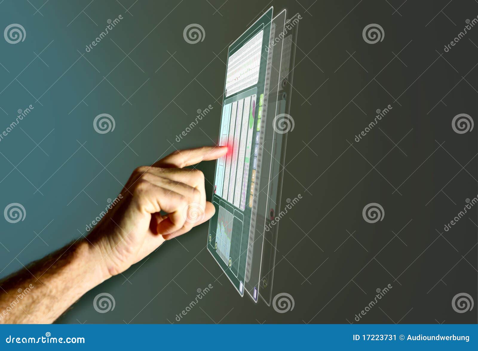 Futuristic LCD Panel stock image. Image of hand, letter - 17223731