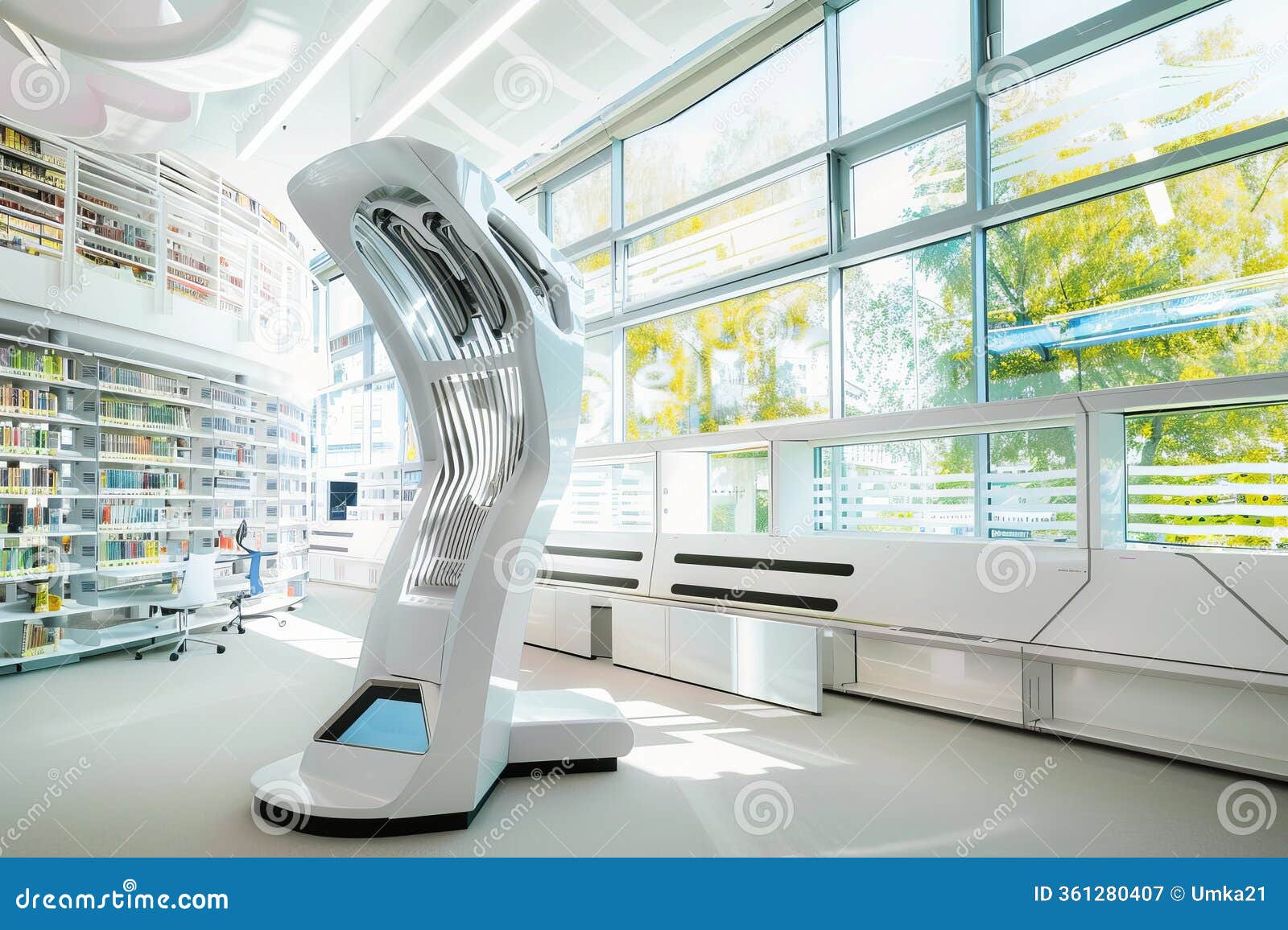 Robotic Arm With 3D Scanner. Automated Scanning. Royalty-Free Stock ...