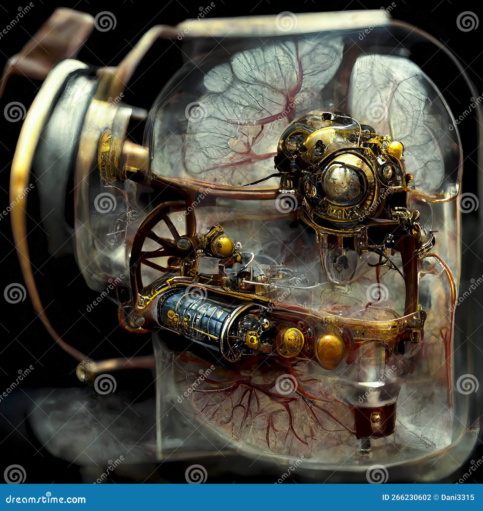 Futuristic Life Support Medical Equipment with Artificial Lungs Stock ...