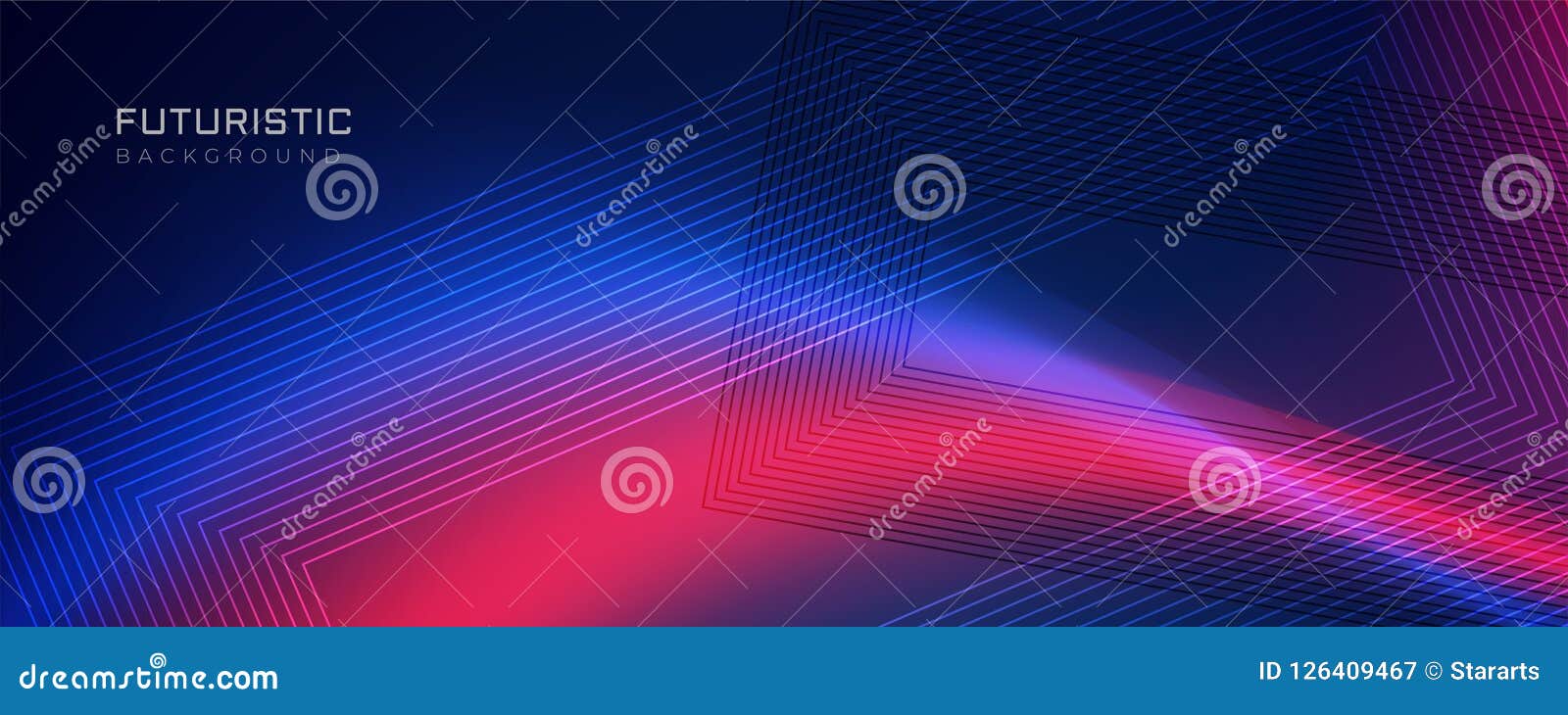 Futuristic Line Background with Light Effect Stock Vector ...