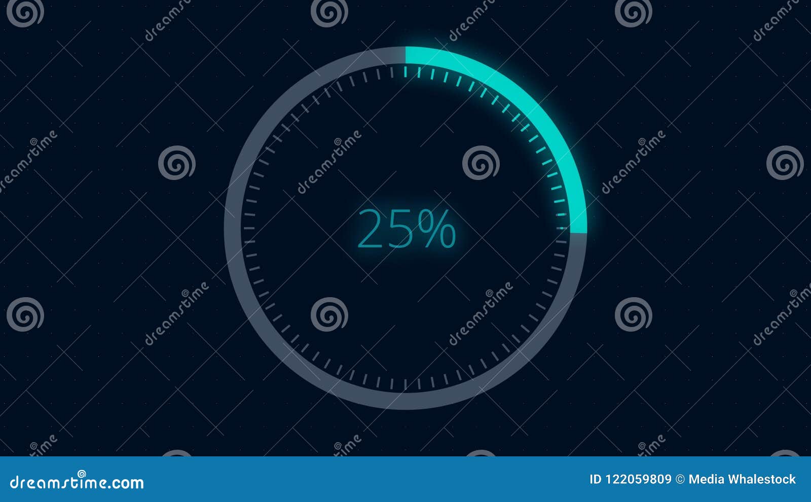 Futuristic Loading Circle Ring. Loading Transfer Download Animation ...