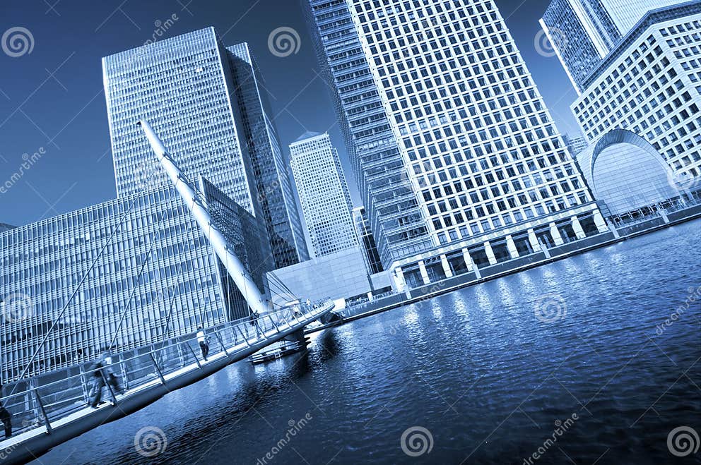 Futuristic London stock photo. Image of docklands, london - 9553284