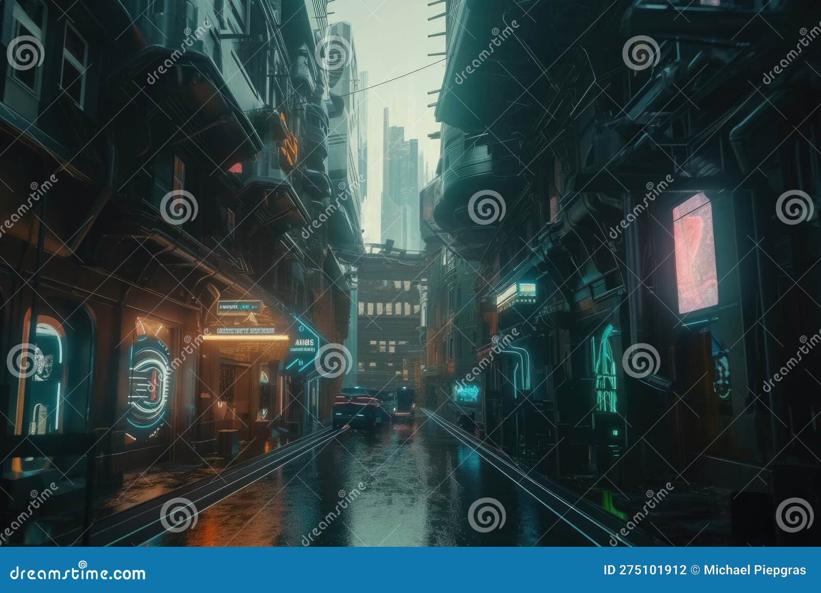 Futuristic London Clean Look Created with Generative AI Technology ...