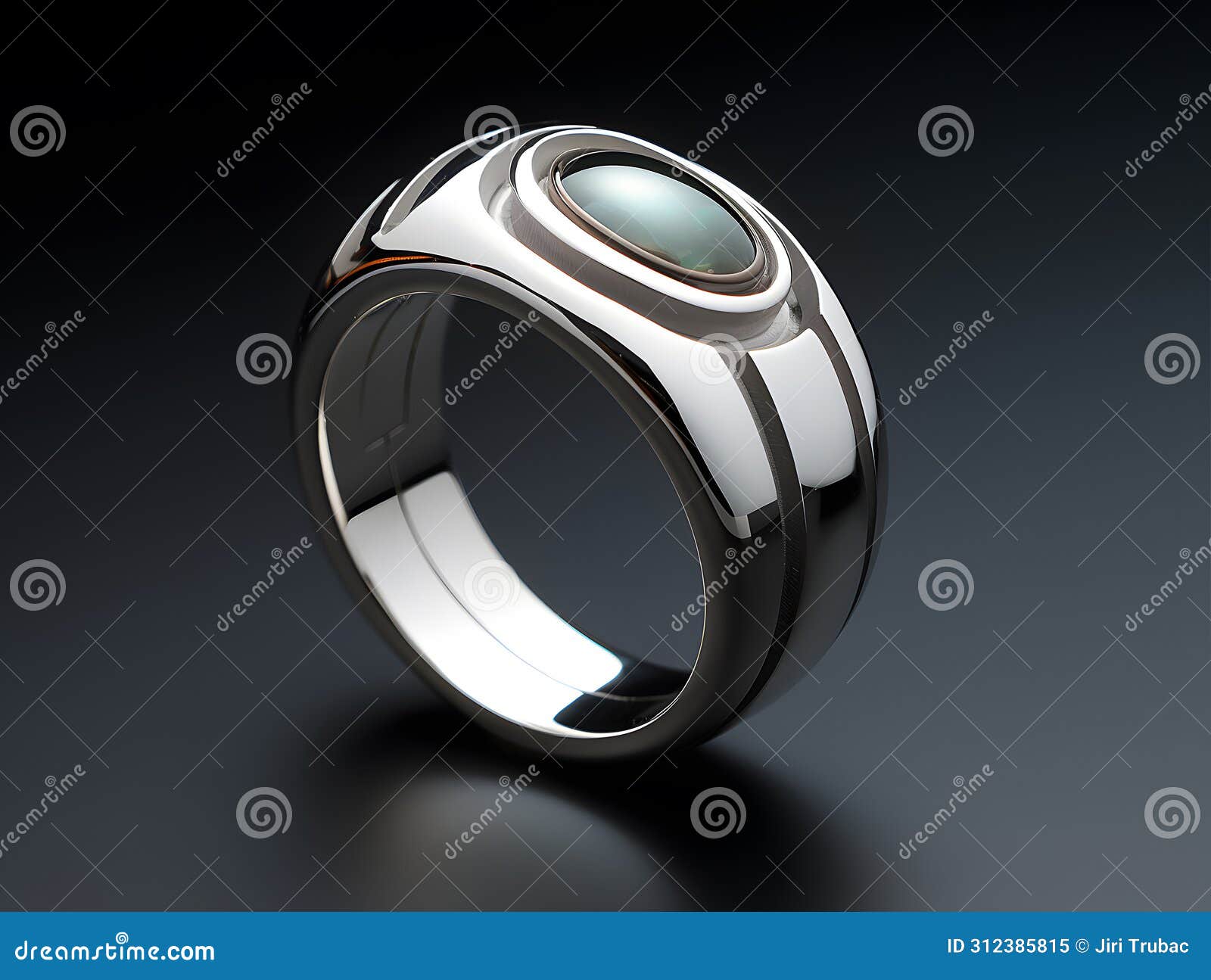 Futuristic Looking Ring with Smart Electronics and Detection Sensor ...