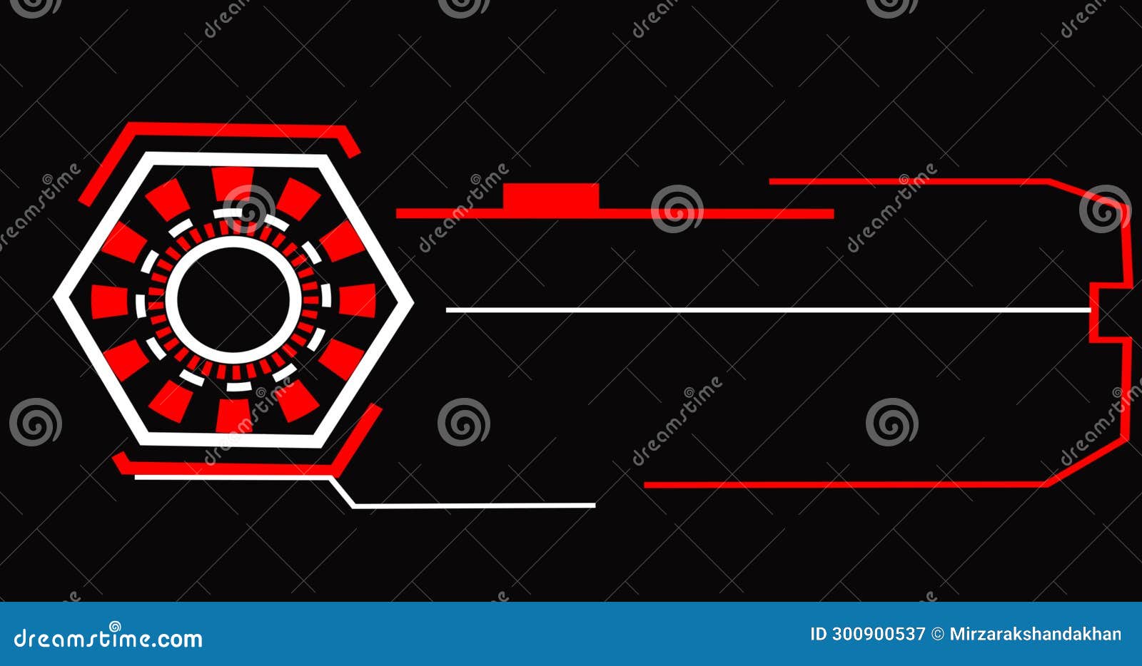 Futuristic Lower Third in the High Resolution. Element of Hud Interface ...