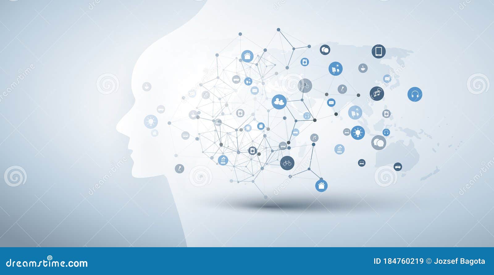 Futuristic Machine Learning, Artificial Intelligence, Cloud Computing ...