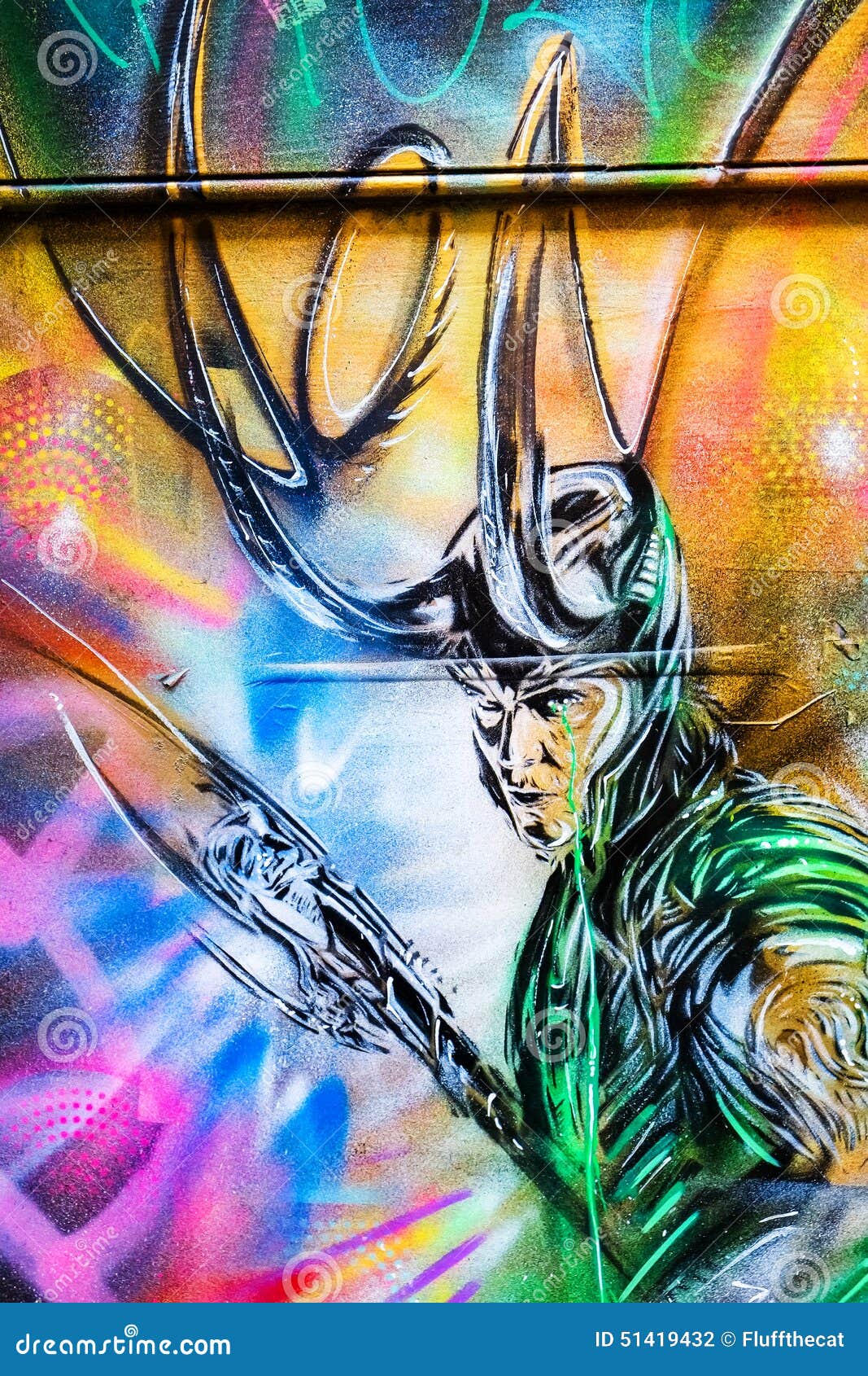 Futuristic man graffiti editorial photography. Illustration of figure ...