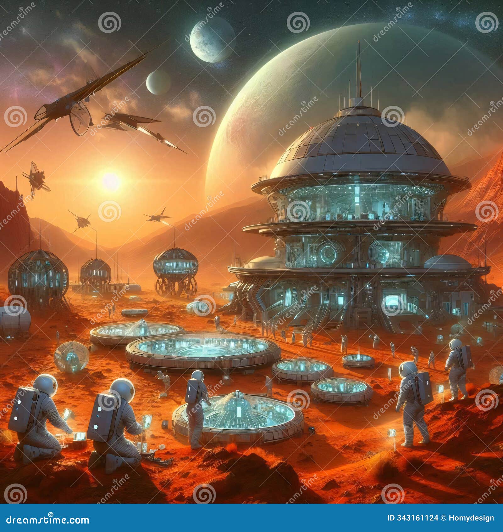 Mars Structure With Captions Royalty-Free Stock Photo | CartoonDealer ...