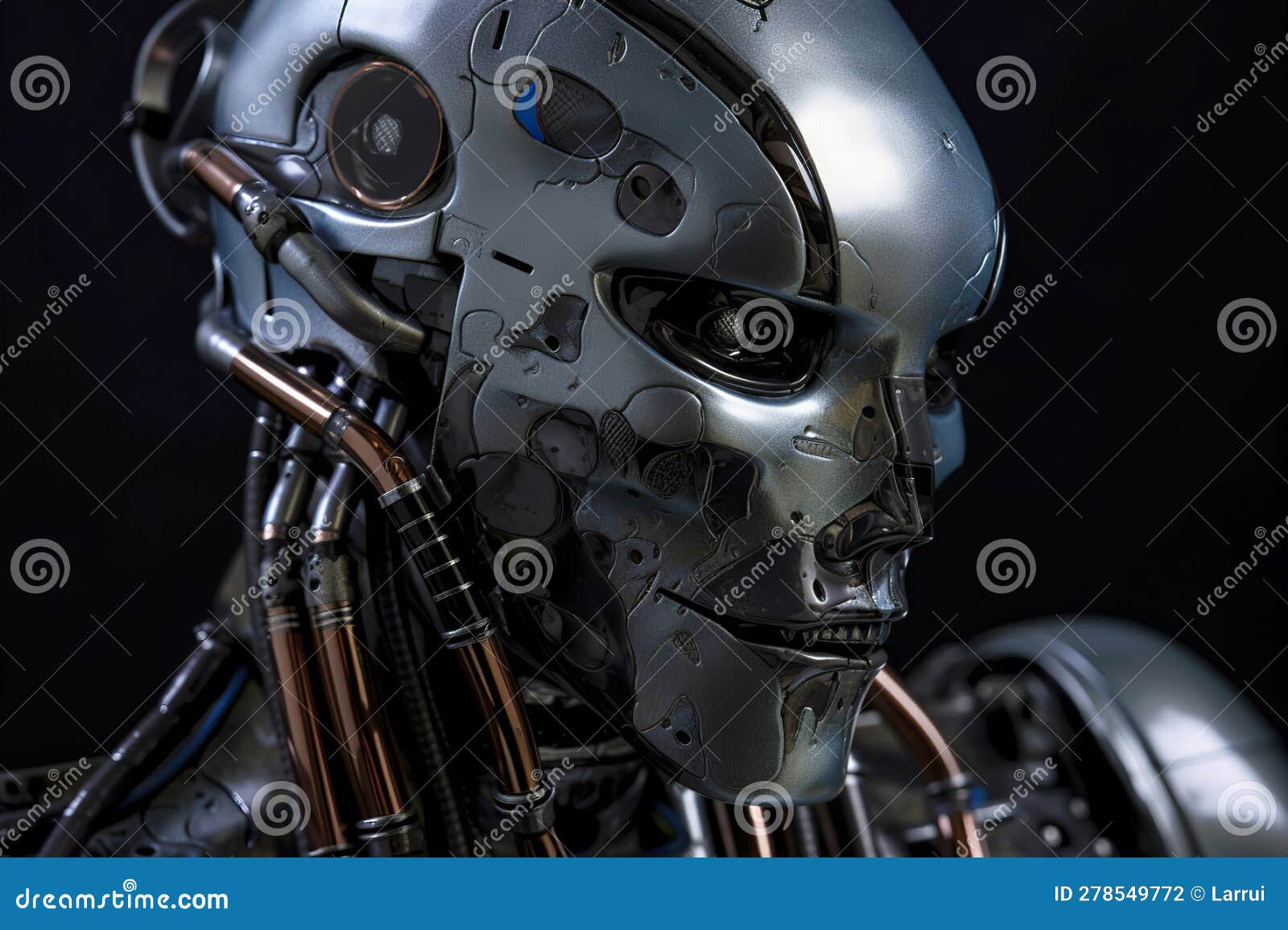 The Futuristic Marvel: a Glimpse into the Human-Like Metallic Robot of ...