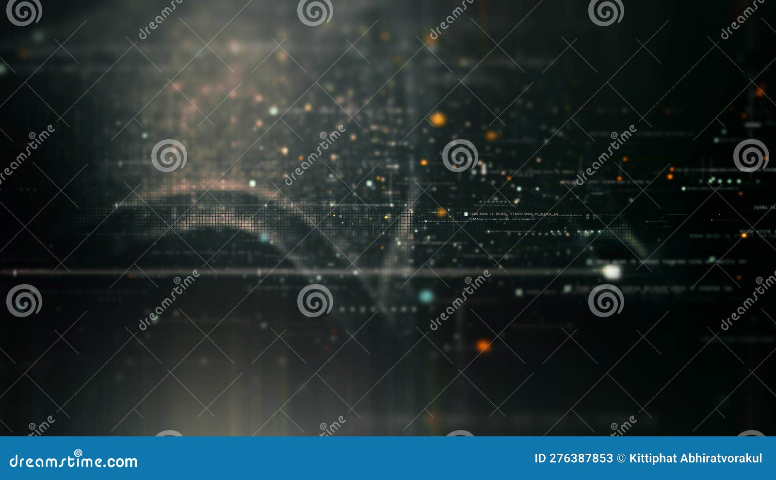 Futuristic Matrix Data Simulation HUD Background Stock Image - Image of internet, predictive ...