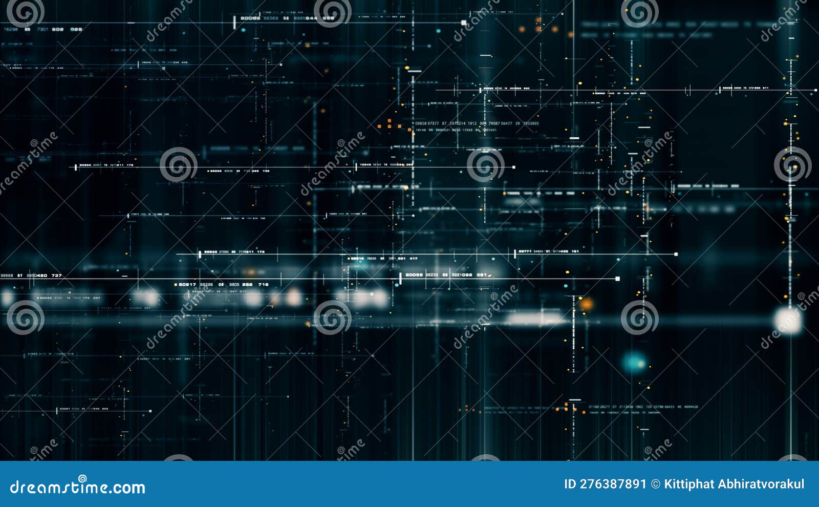 Futuristic Matrix Data Simulation HUD Background Stock Image - Image of analytics, world: 276387891
