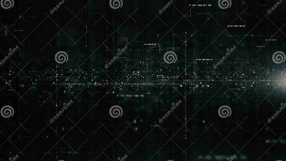 Futuristic Matrix Data Simulation HUD Background Stock Image - Image of technological, concept ...