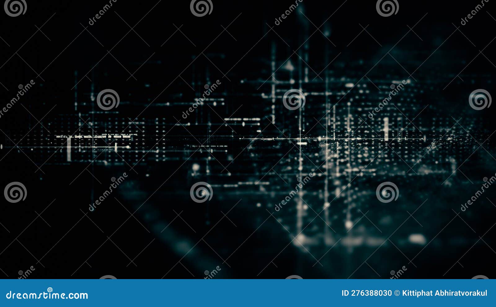 Futuristic Matrix Data Simulation HUD Background Stock Photo - Image of data, database: 276388030