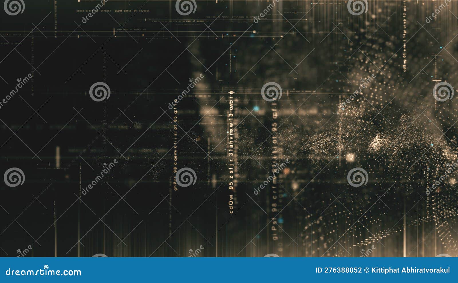 Futuristic Matrix Data Simulation HUD Background Stock Photo - Image of virtual, perspective ...