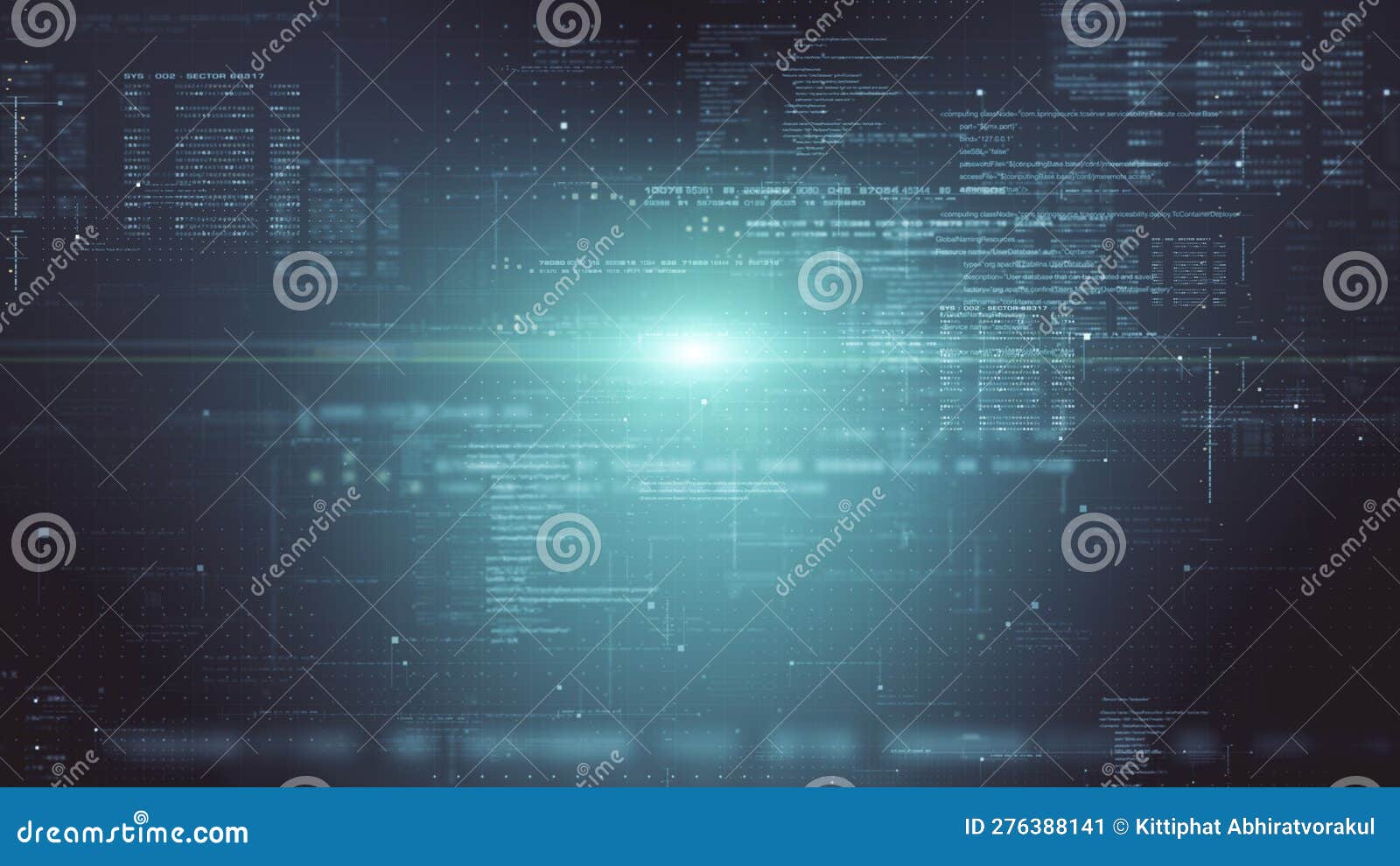 Futuristic Matrix Data Simulation HUD Background Stock Image - Image of network, interface ...