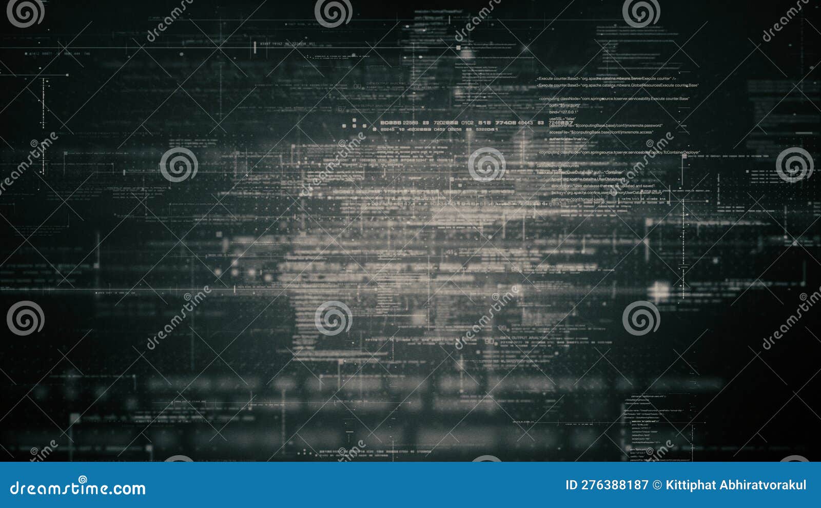 Futuristic Matrix Data Simulation HUD Background Stock Image - Image of user, concept: 276388187