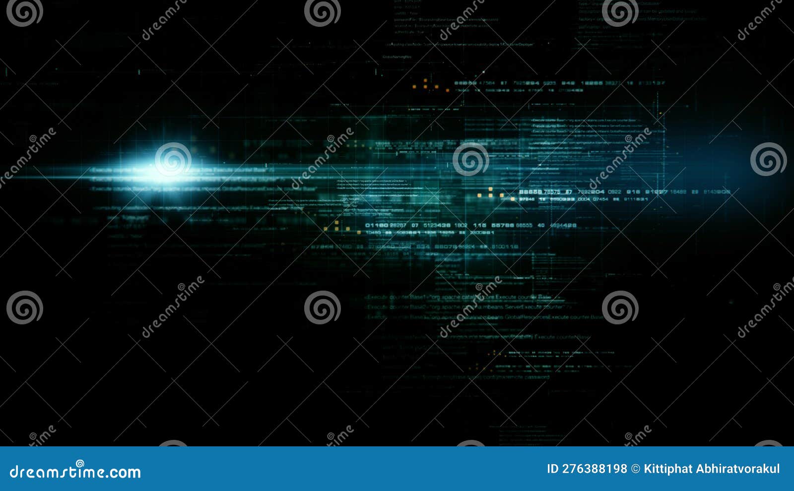 Futuristic Matrix Data Simulation HUD Background Stock Photo - Image of graphical, user: 276388198