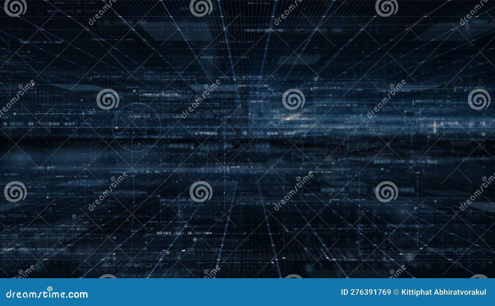 Futuristic Matrix Data Simulation HUD Background Stock Illustration - Illustration of display ...