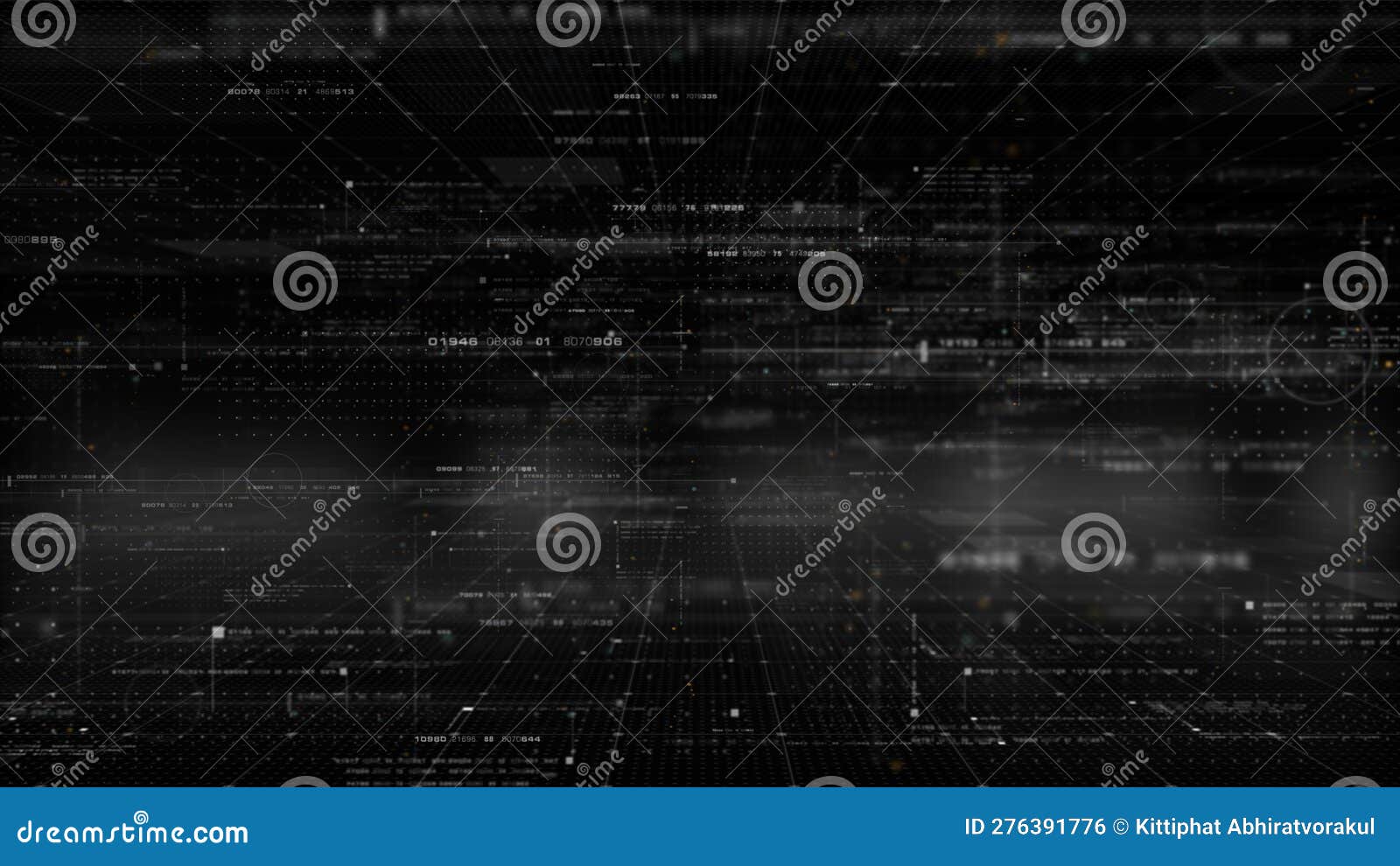 Futuristic Matrix Data Simulation HUD Background Stock Photo - Image of ...