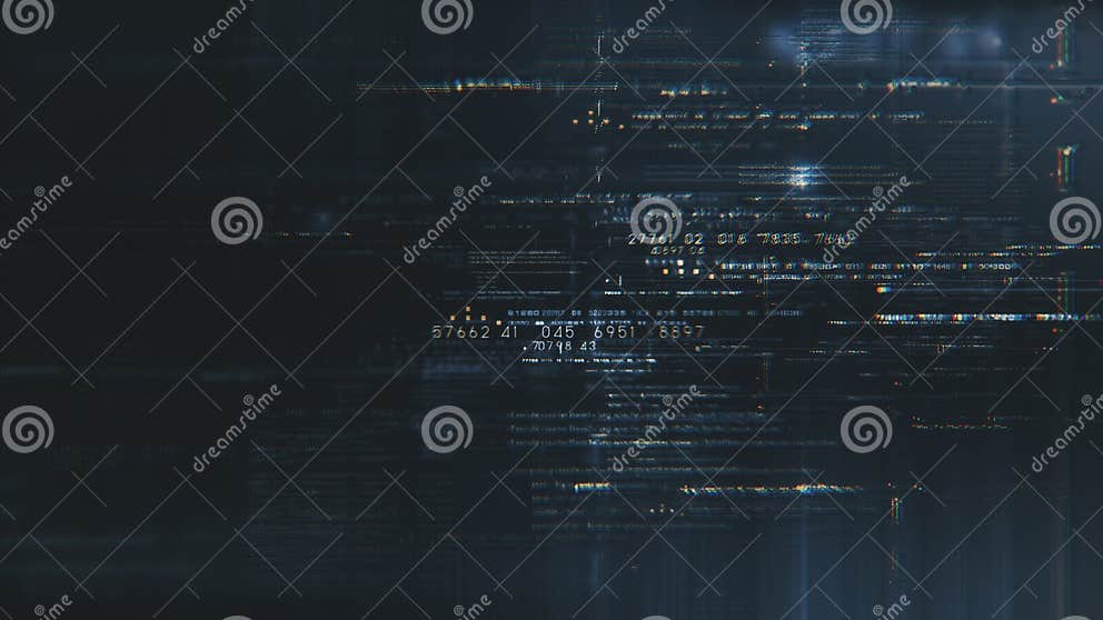 Futuristic Matrix Data Simulation HUD Background Stock Image - Image of simulation, internet ...