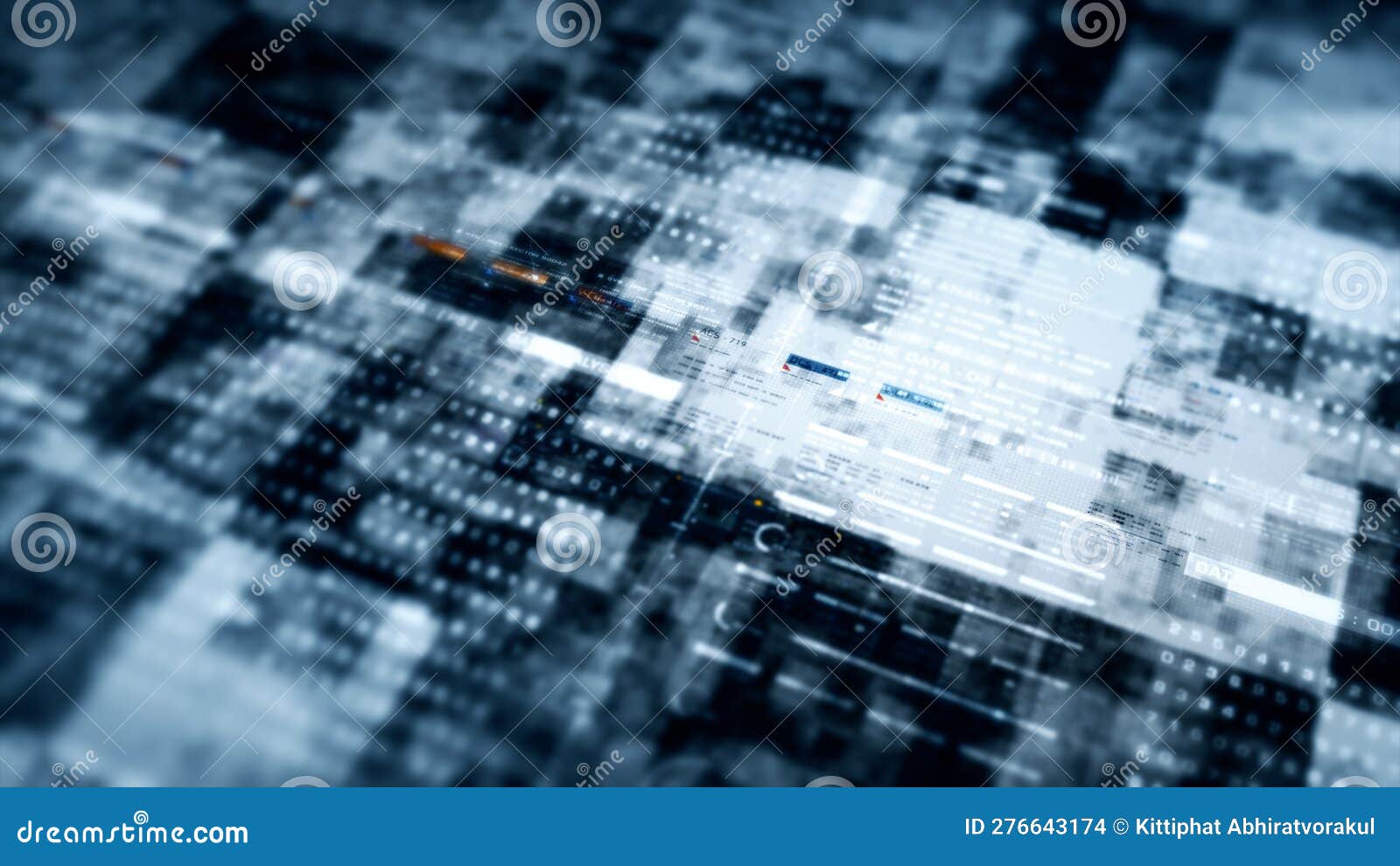 Futuristic Matrix Data Simulation HUD Background Stock Photo - Image of ...