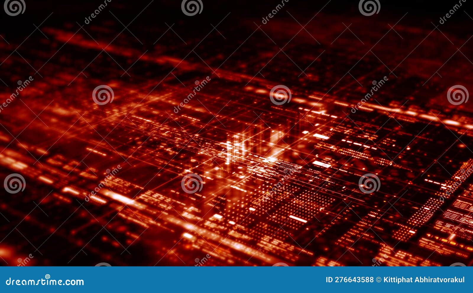Futuristic Matrix Data Simulation HUD Background Stock Photo - Image of ...