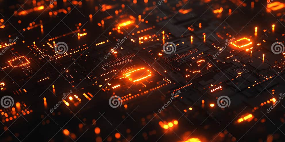 Futuristic Matrix Inspired Layout with Glowing Patterns and Intricate ...