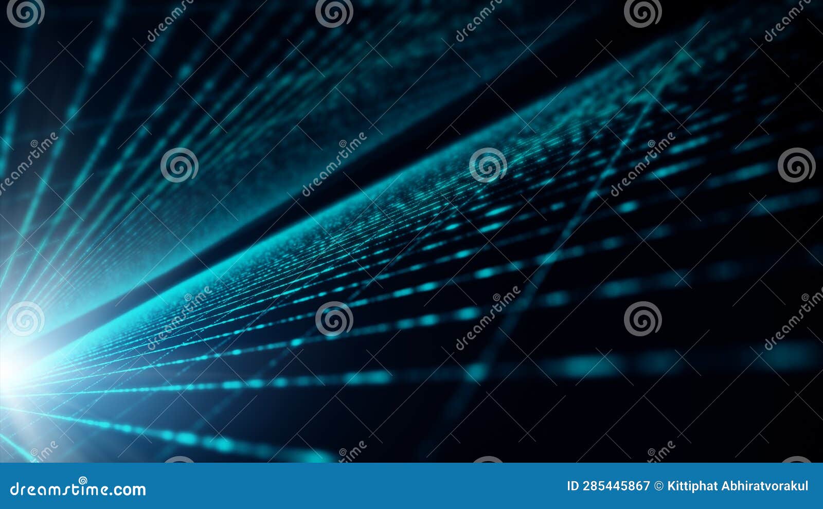 Futuristic Matrix Particles Grid Background Stock Illustration ...