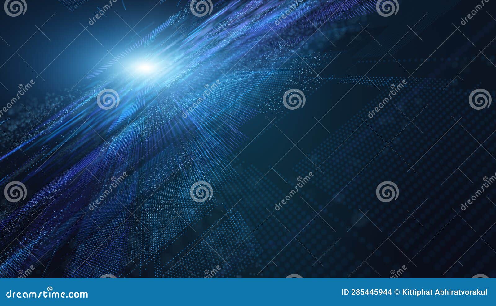 Futuristic Matrix Particles Grid Background Stock Illustration ...