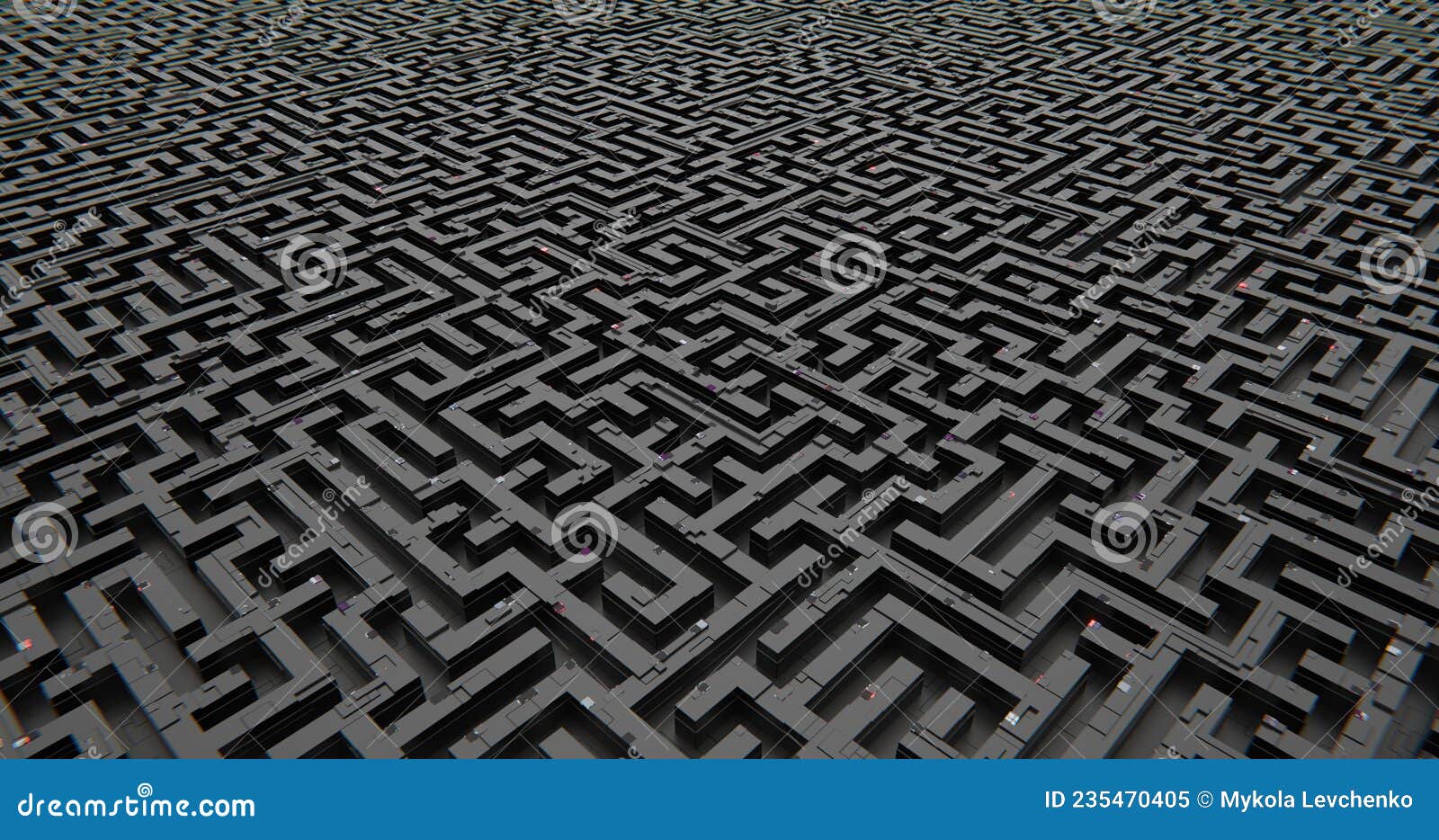 Futuristic Maze Alphabet Letters Cartoon Vector | CartoonDealer.com ...