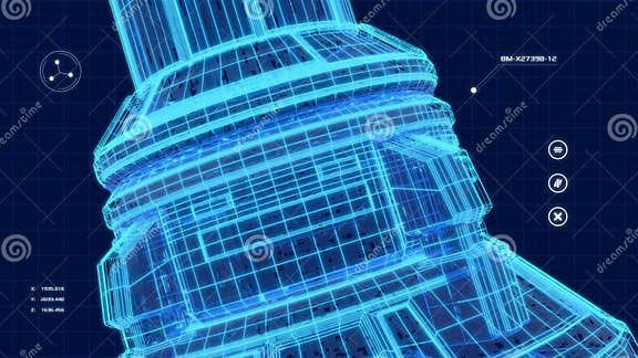 Futuristic Mechanical Design Stock Illustration - Illustration of ...