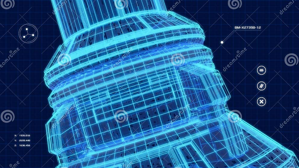 Futuristic Mechanical Design Stock Illustration - Illustration of ...