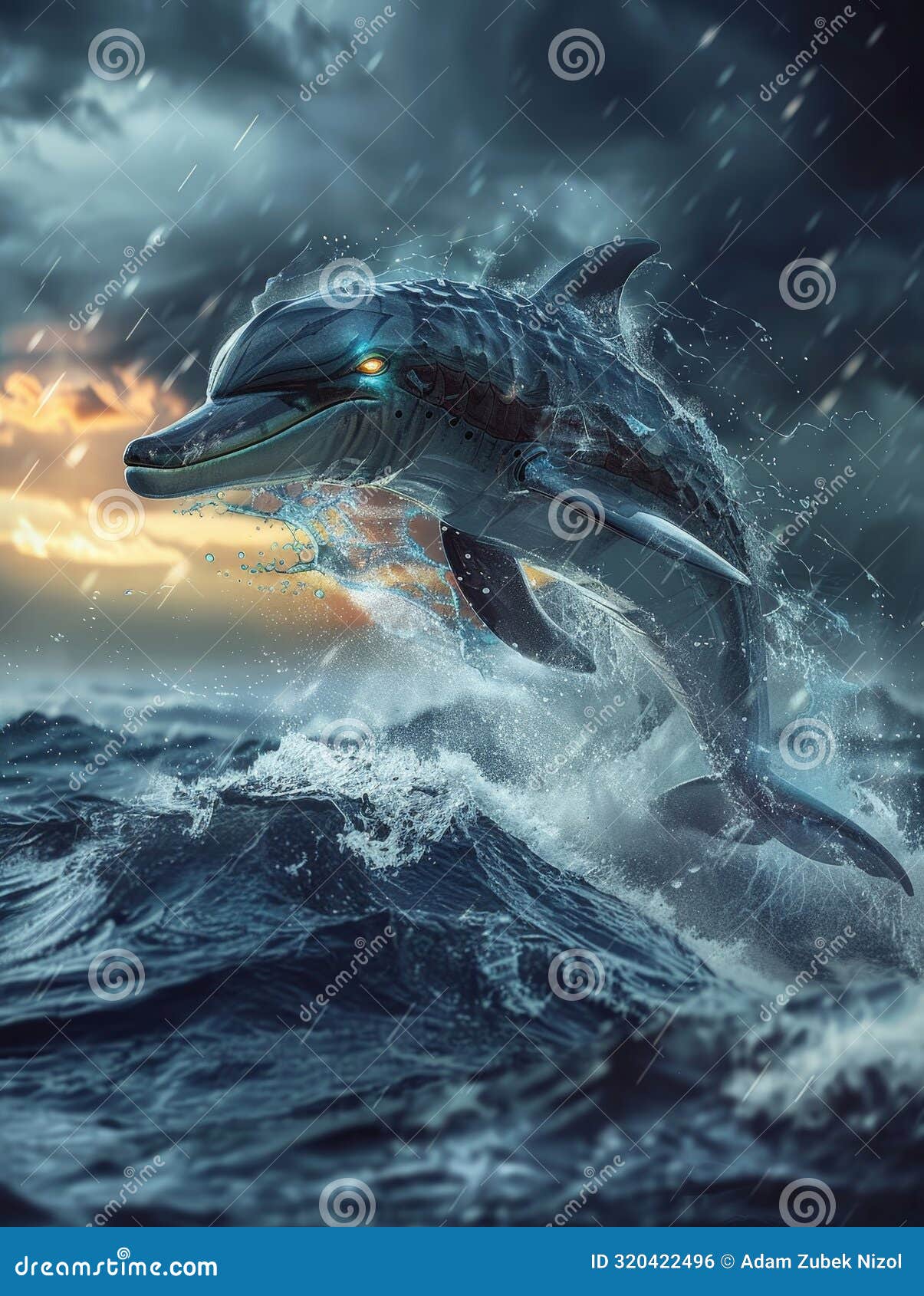 Mechanical Sea Dolphin Creatures Composed Entirely Of Recycled Plastic ...