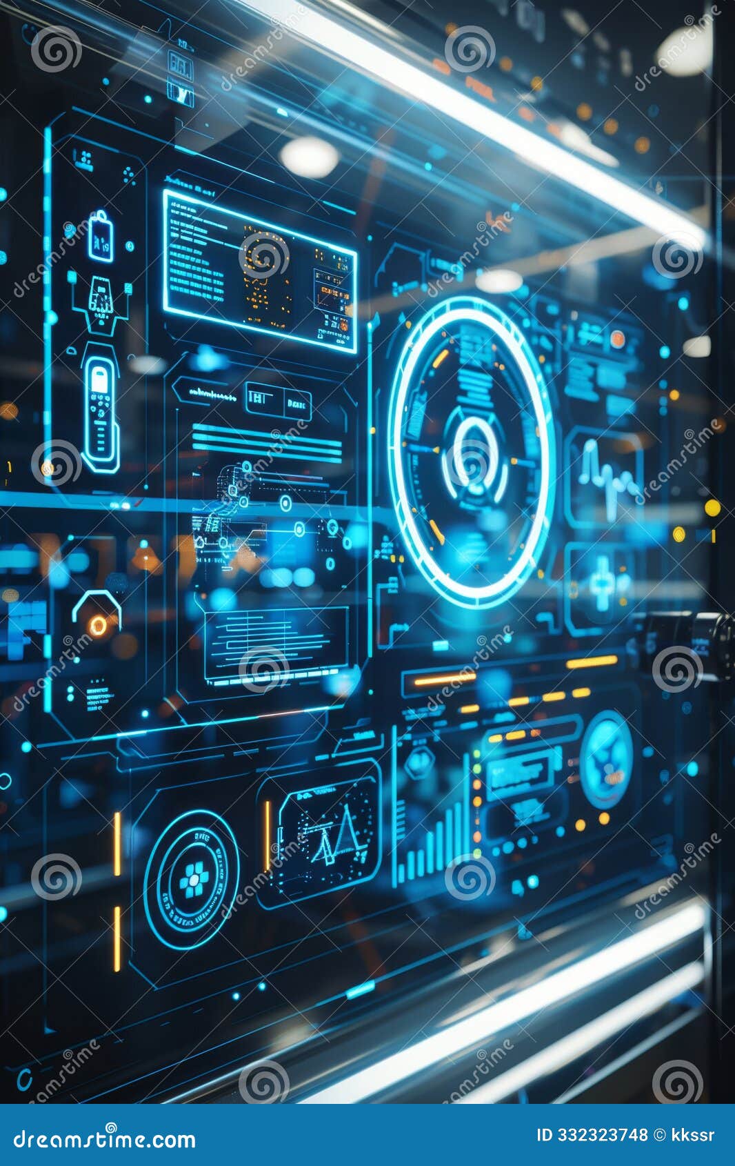 Futuristic Medical Interface with Digital Diagnostics in a Sterile ...
