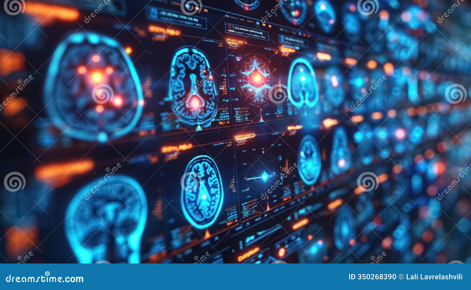 Futuristic Medical Research of Brain Neural Nerve System Stock ...