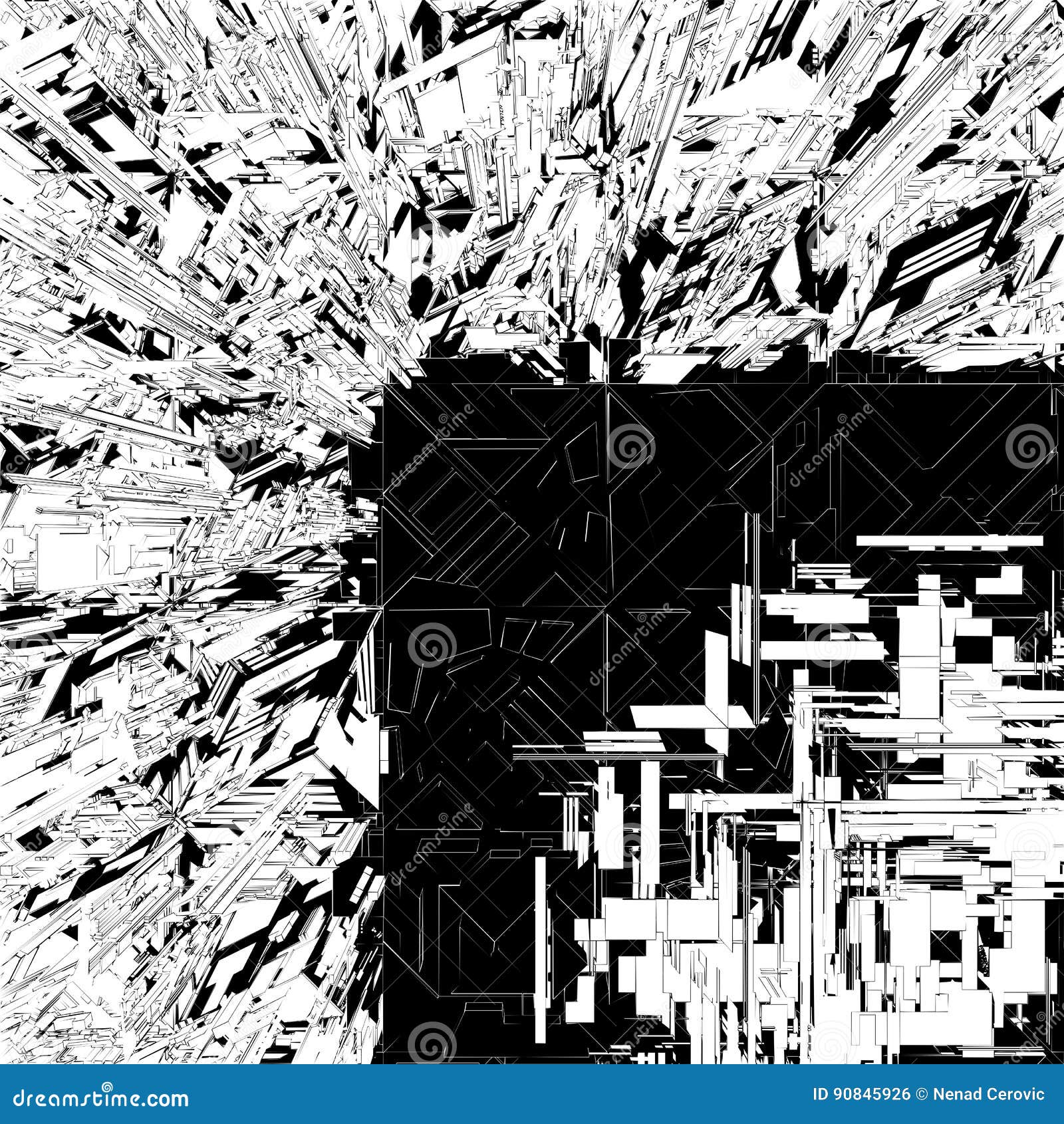Futuristic Megalopolis City Basis View Vector Stock Vector ...
