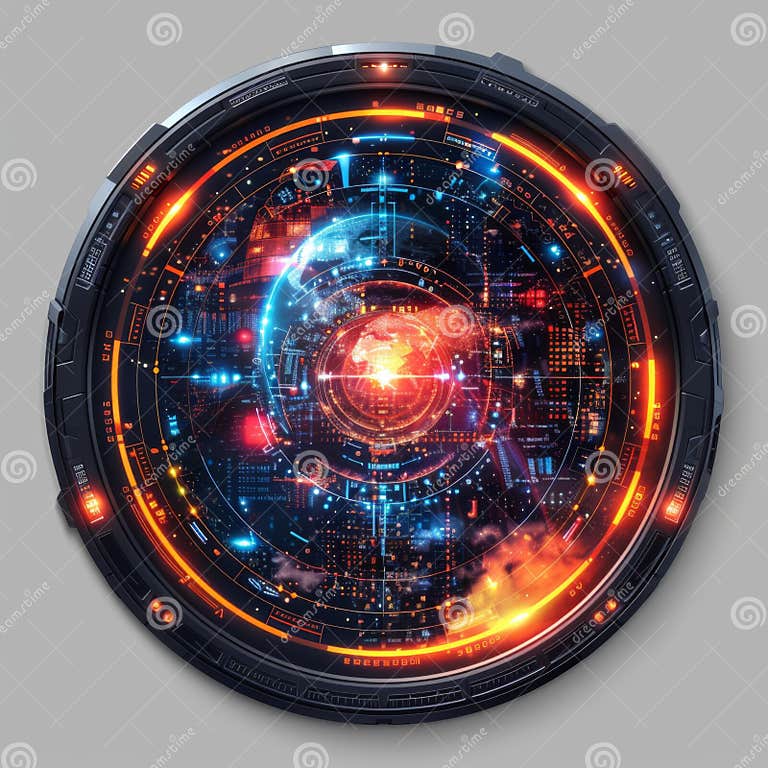 Futuristic Memory Cards Containing Important Data or Programs Stock ...