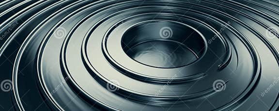 A Futuristic Metal Texture with Concentric Circular Patterns and ...