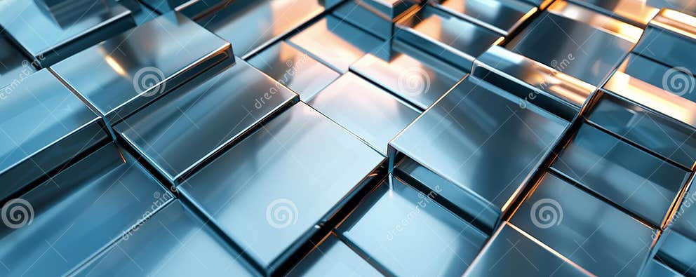 A Futuristic Metal Texture with Overlapping Layers of Angular Panels ...