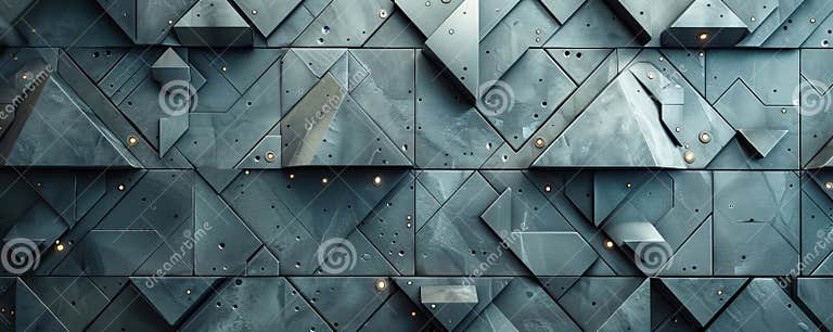 A Futuristic Metal Texture with Overlapping Layers of Angular Panels ...