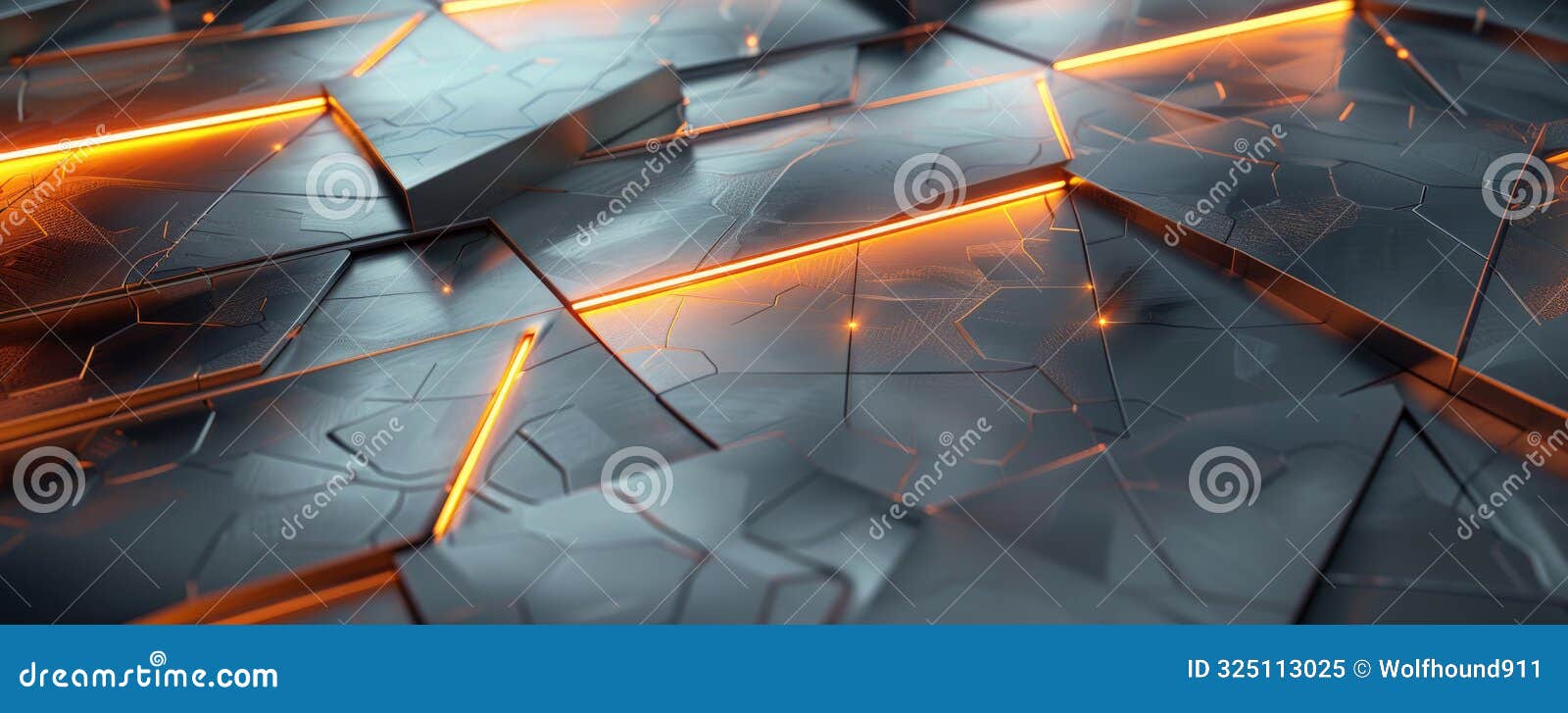 A Futuristic Metal Texture with Overlapping Layers of Angular Panels ...